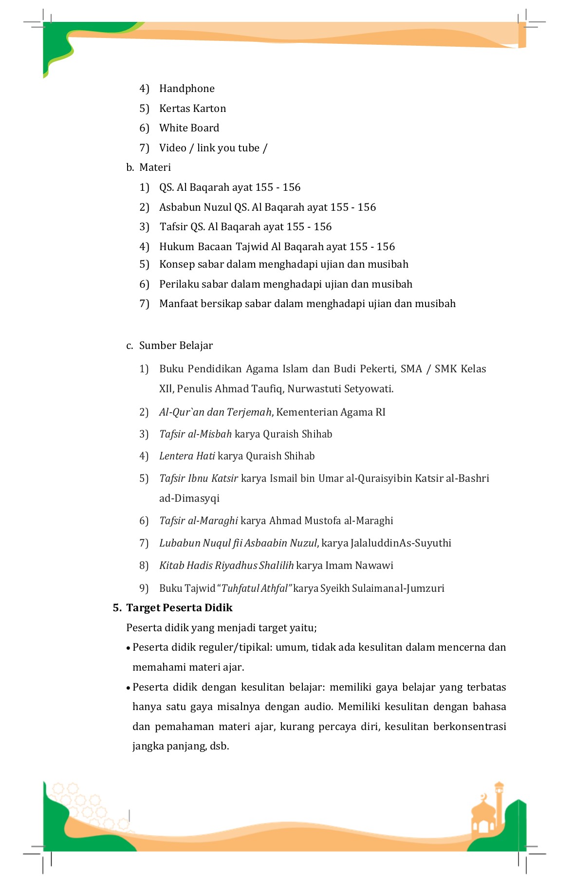 Modul Ajar PAI kls XII OK - Rom_ Dlon - Page 2 | Flip PDF Online | PubHTML5