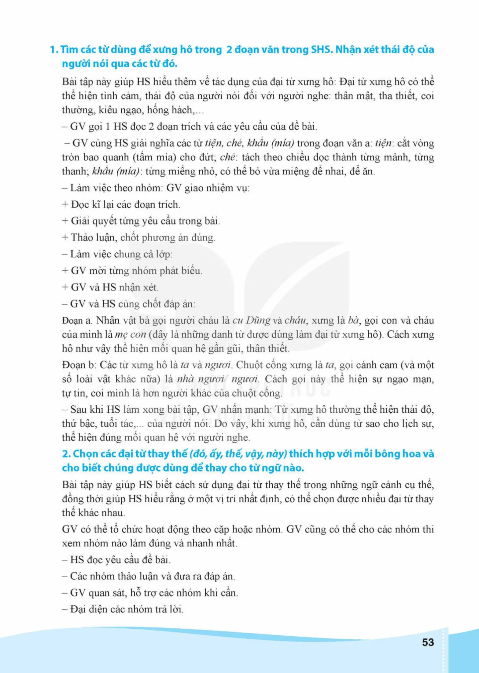 SGV Tieng Viet 5 Tap 1 - KNTT - TIỂU HỌC THIÊN HƯƠNG - THƯ VIỆN ĐIỆN TỬ - Trang 54 | PDF lật ...