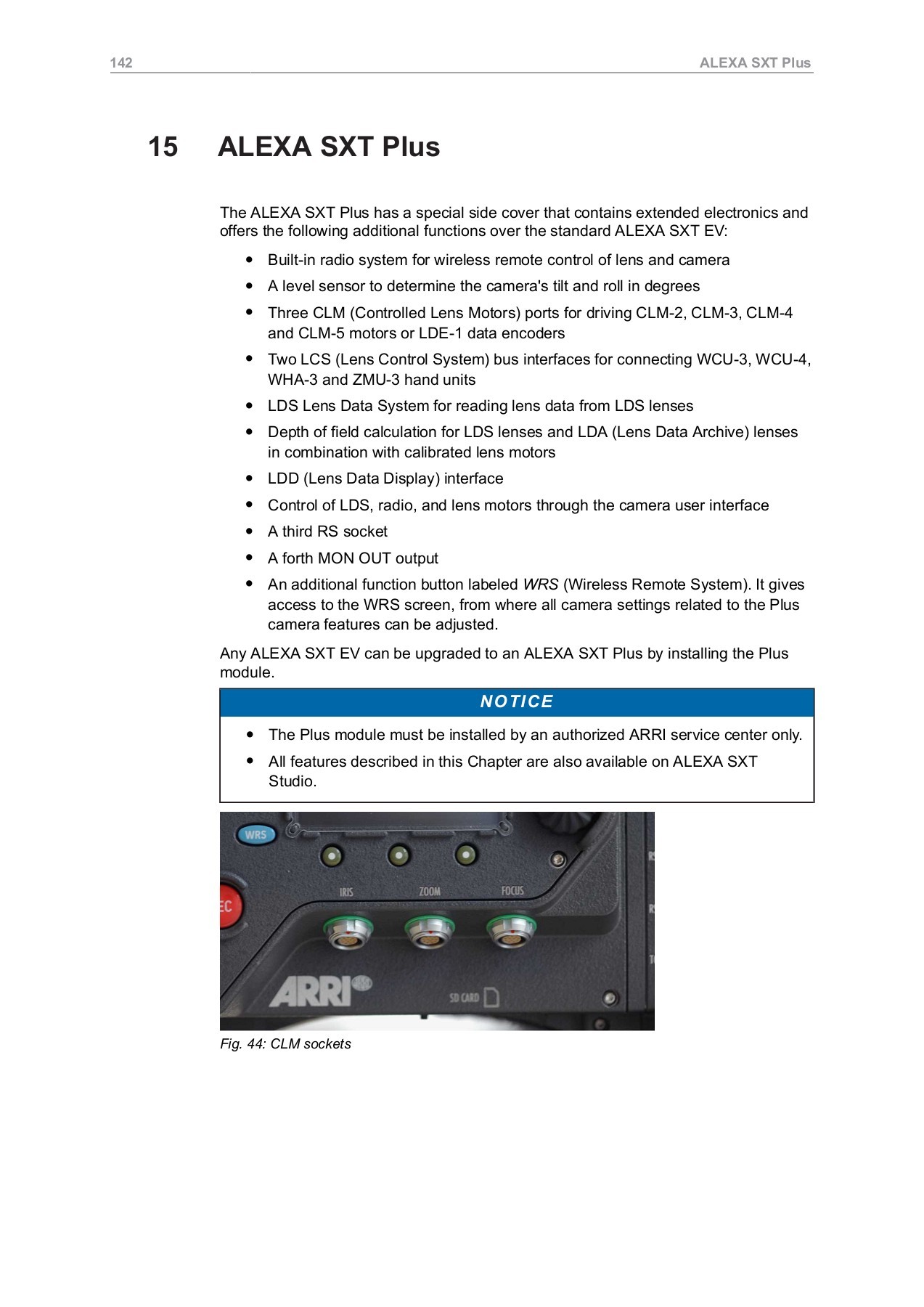 ARRI ALEXA SXT User Manual - prak_m7 - Page 142 | Flip PDF Online ...