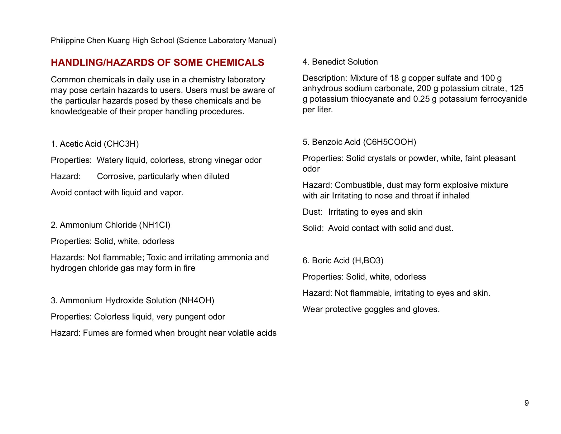 Science Laboratory Manual - Veronica Dulliyao - Page 9 | Flip PDF Online | PubHTML5