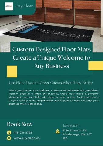 Custom Designed Floor Mats Create a Unique Welcome to Any Business