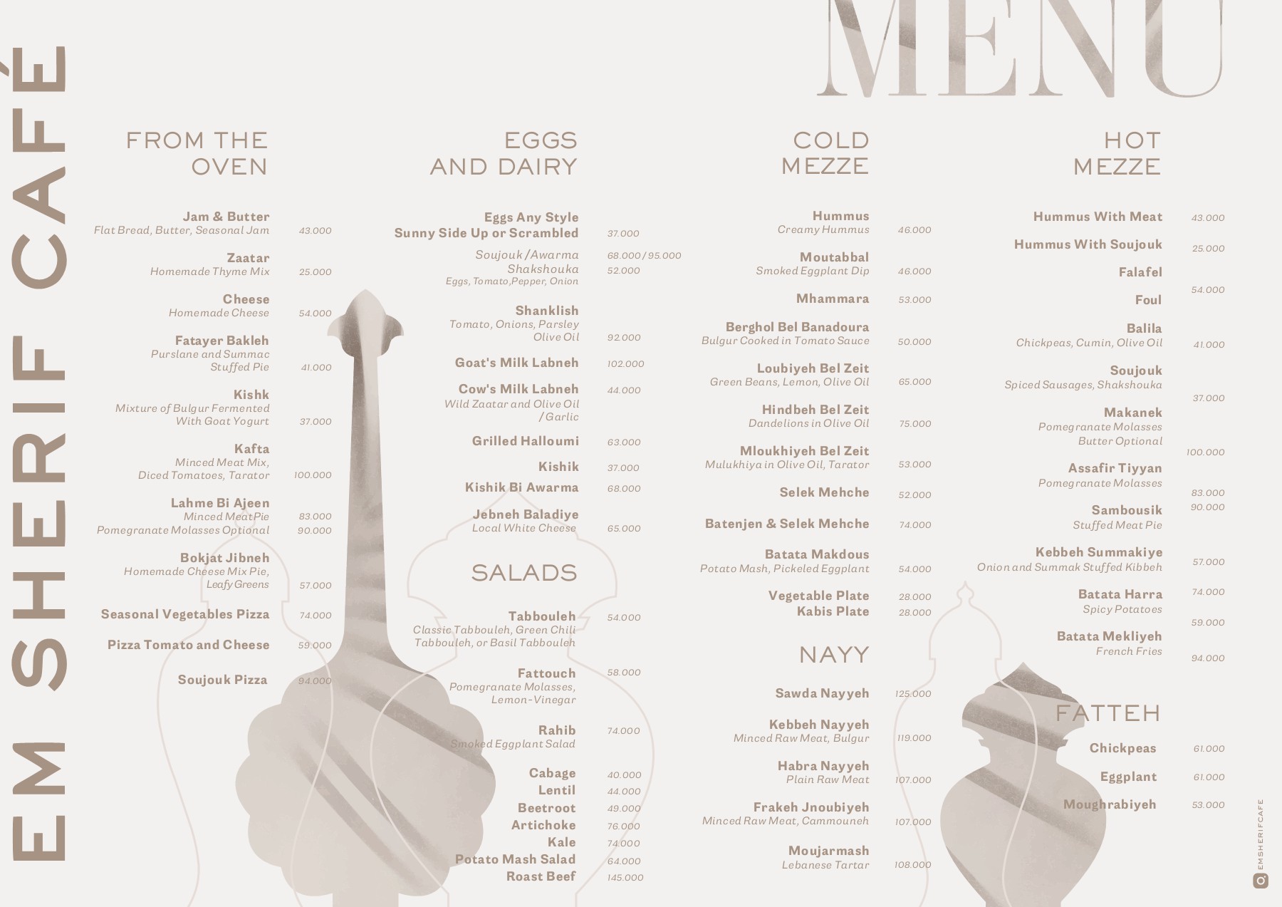 Em Sherif Cafe Menu - vishnu.vinaya - Page 1 - 2 | Flip PDF Online ...