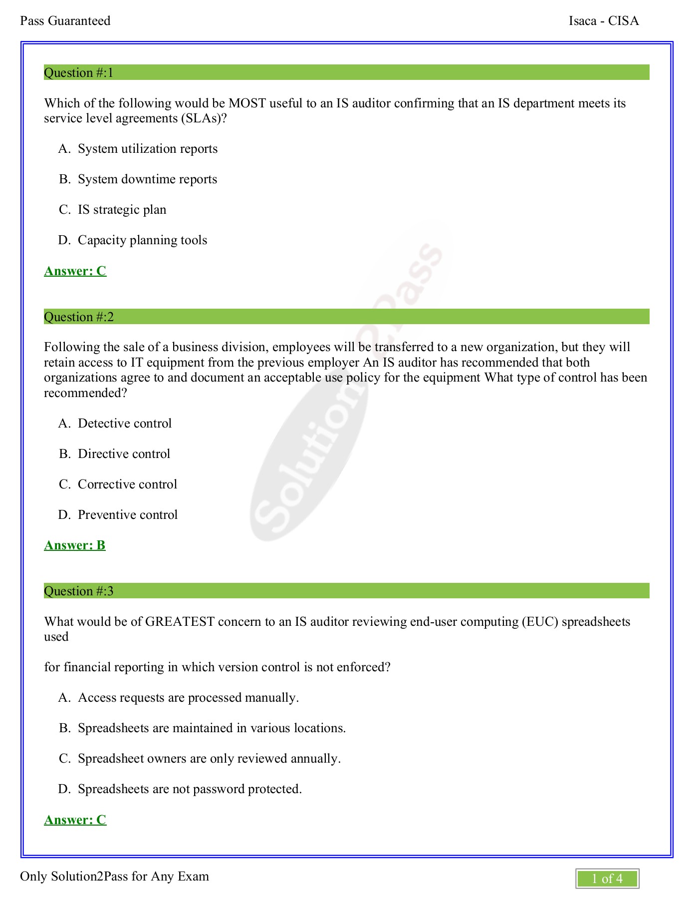 The Best Isaca CISA Practice Test - nkw39840 - Page 3 | Flip PDF Online ...