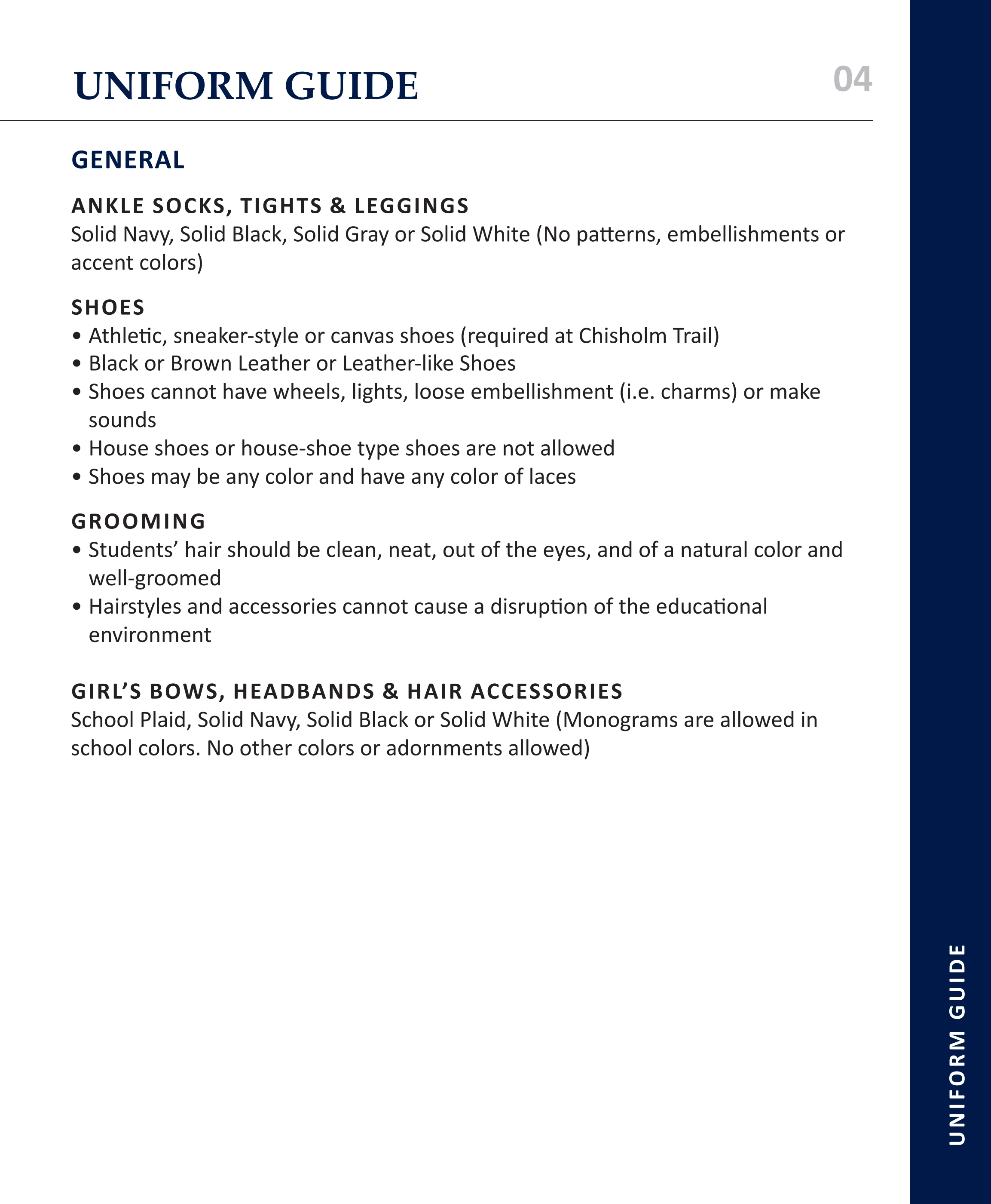 2025-2026 Uniform Guide - salliegrace - Page 5 | Flip PDF Online | PubHTML5