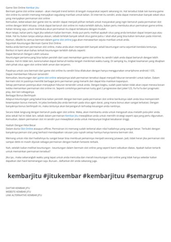 Daftar Kembar Jitu | kembar jitu semar group
