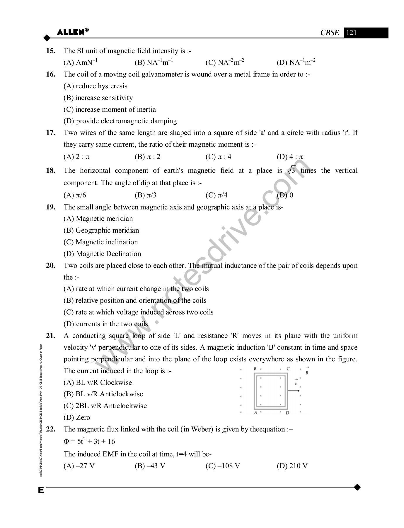 allen physics part 2 - Pankaj Kumar Chaudhary - Page 123 | Flip PDF ...