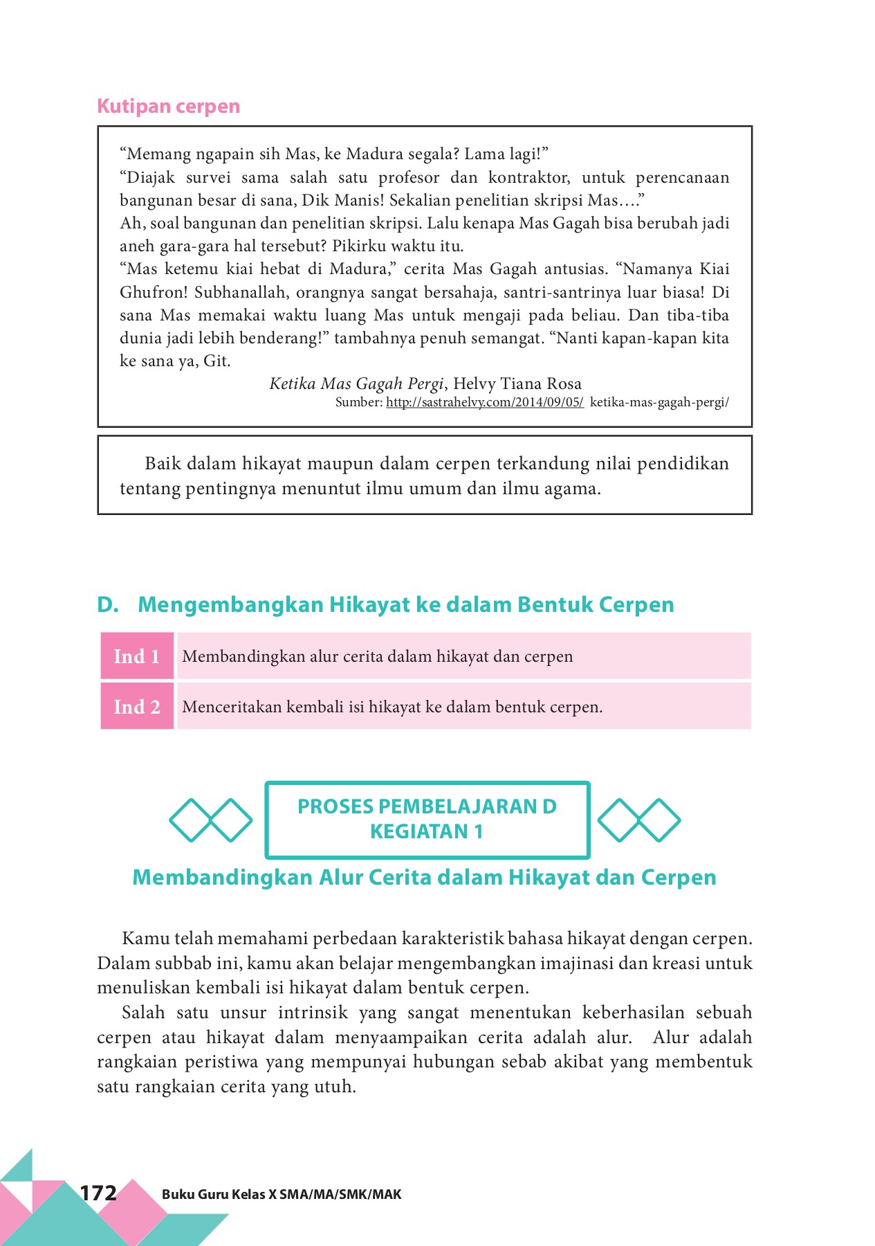BUKU PAKET BAHASA INDONESIA KELAS X - aspuri safitri - Halaman 190 | PDF Online | PubHTML5