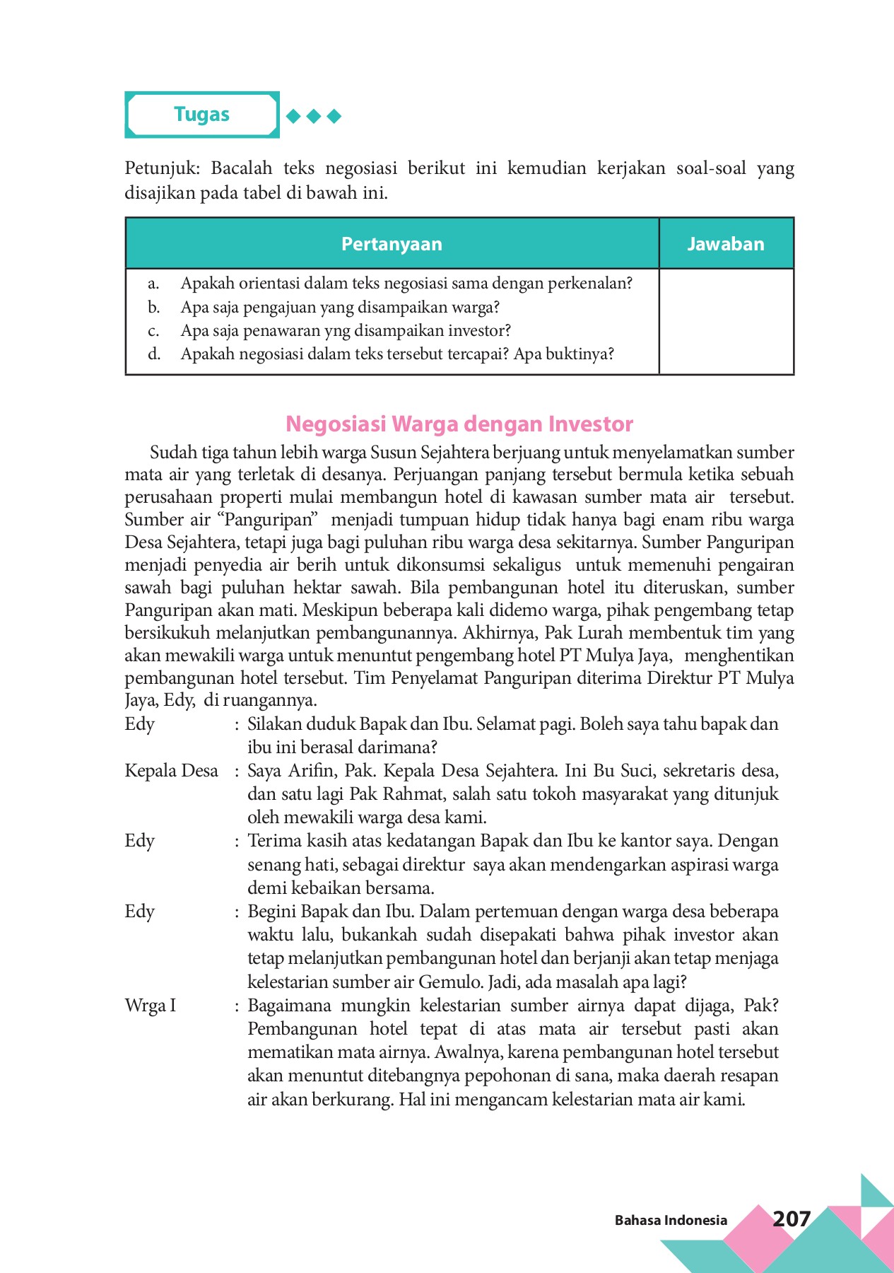 BUKU PAKET BAHASA INDONESIA KELAS X - aspuri safitri - Halaman 225 | PDF Online | PubHTML5