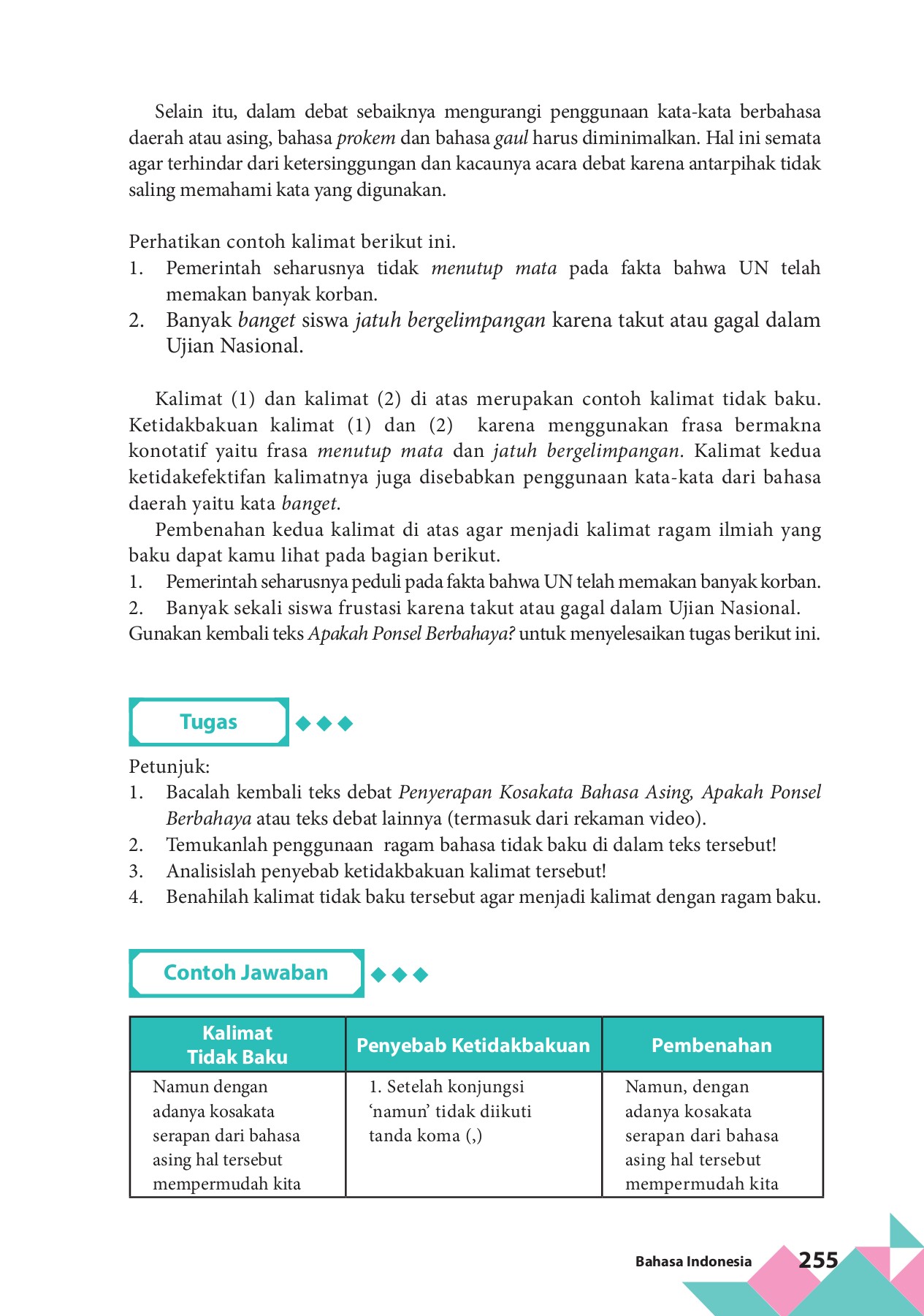 BUKU PAKET BAHASA INDONESIA KELAS X - aspuri safitri - Halaman 273 | PDF Online | PubHTML5