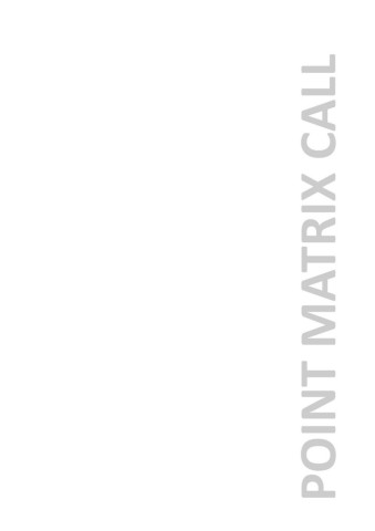 POINT MATRIX CALL 2021