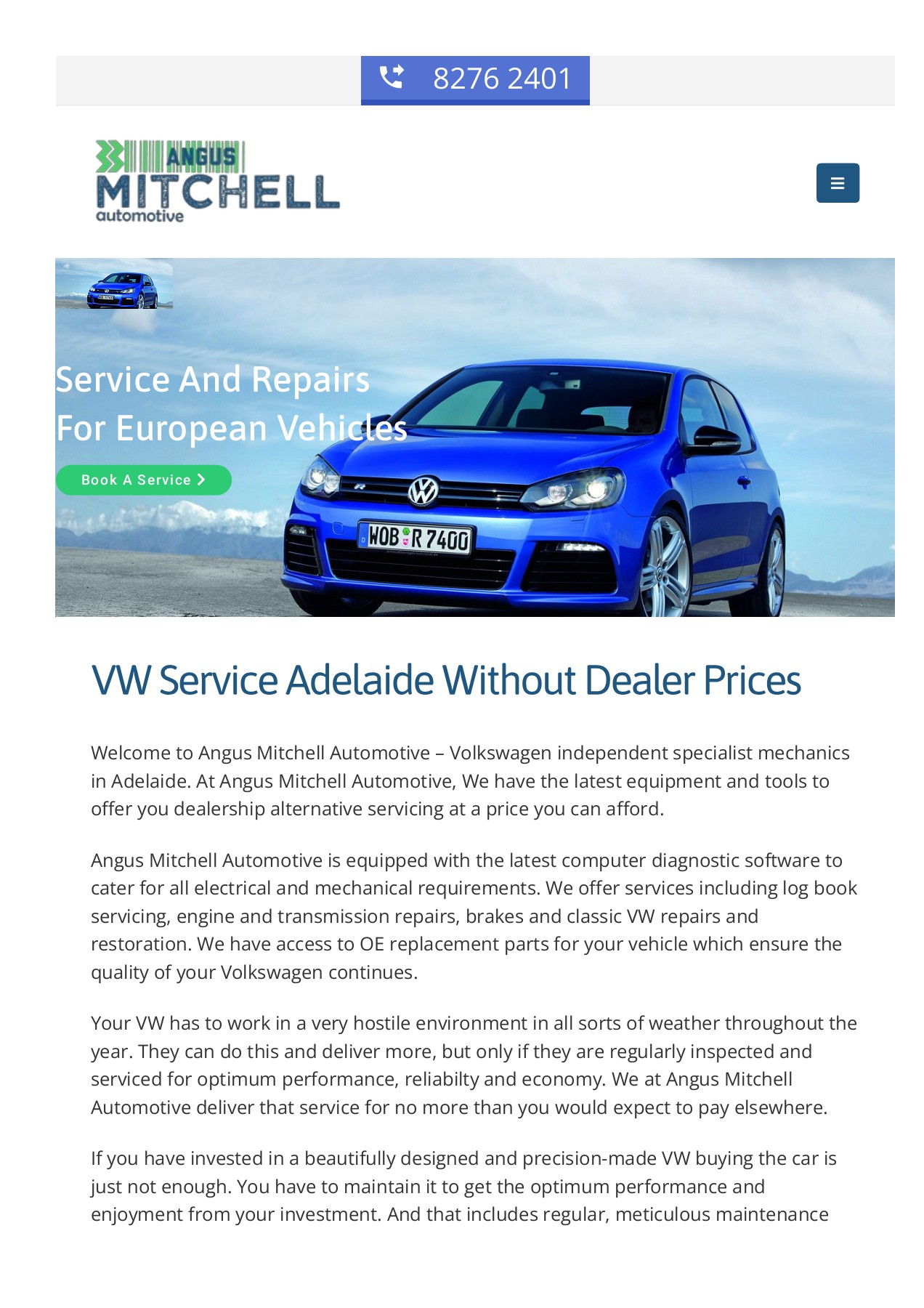 VW Service Adelaide - Mitchell Automative - Page 1 - 7 | Flip PDF ...