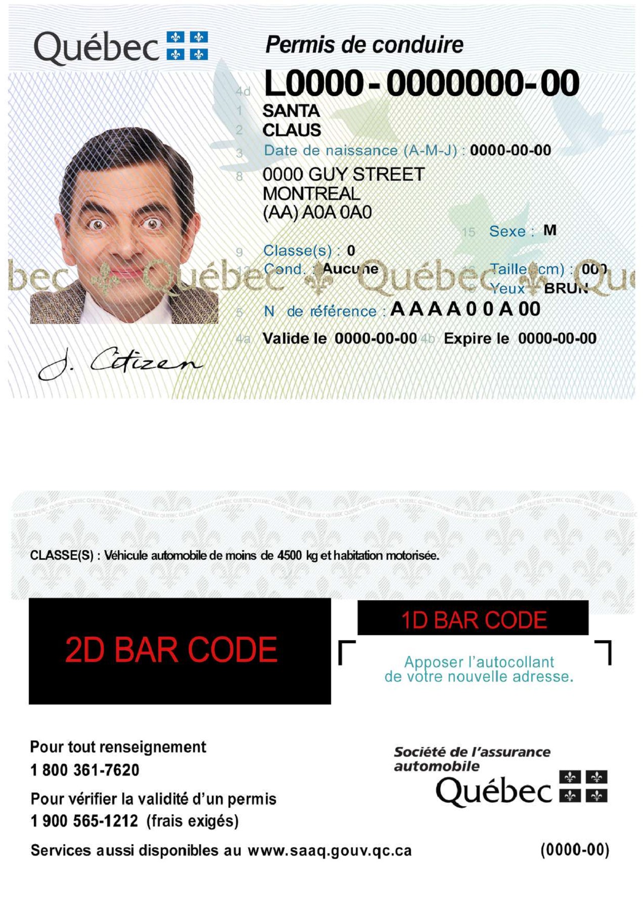 Canada Quebec driving license - datemplstore - Page 1 - 1 | Flip PDF ...