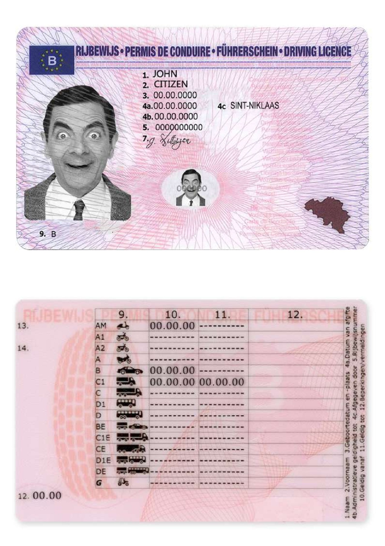 Belgium driving license - datemplstore - Page 1 - 1 | Flip PDF Online ...