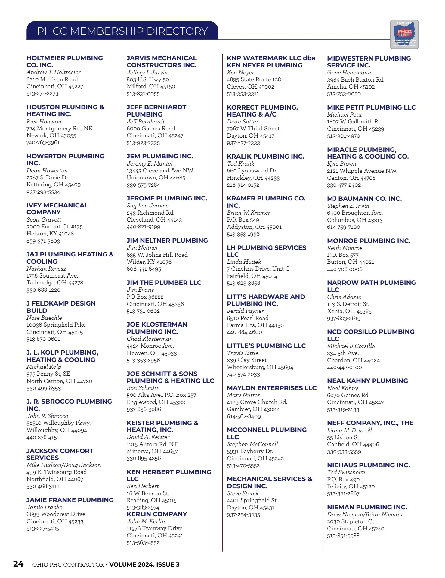 Ohio PHCC 2024 Issue 3 - webrspr - Page 24 | Flip PDF Online | PubHTML5