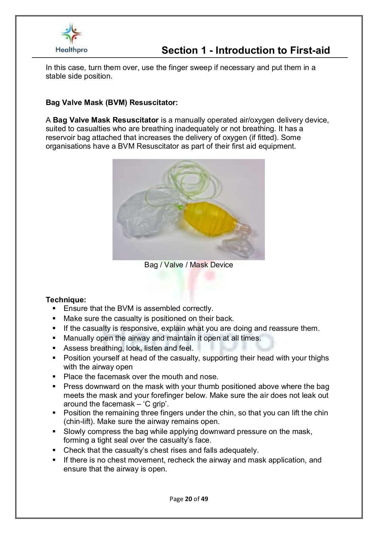 Section 1 - Introduction to First-aid - everysol.mumbai - Page 21 ...