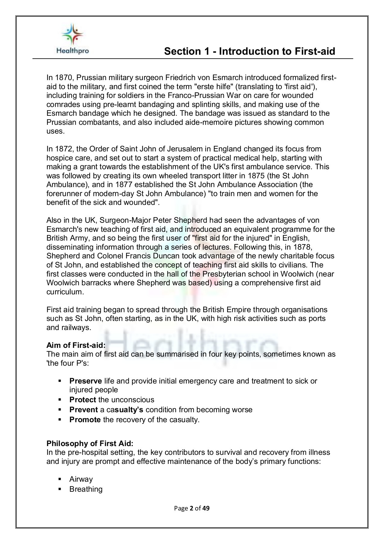 Section 1 - Introduction to First-aid - everysol.mumbai - Page 3 | Flip ...