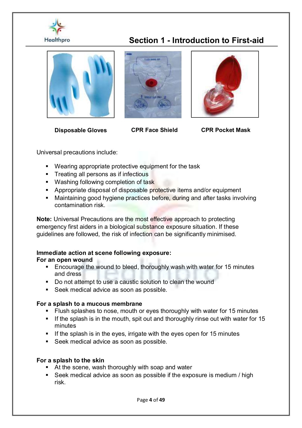 Section 1 - Introduction to First-aid - everysol.mumbai - Page 5 | Flip ...