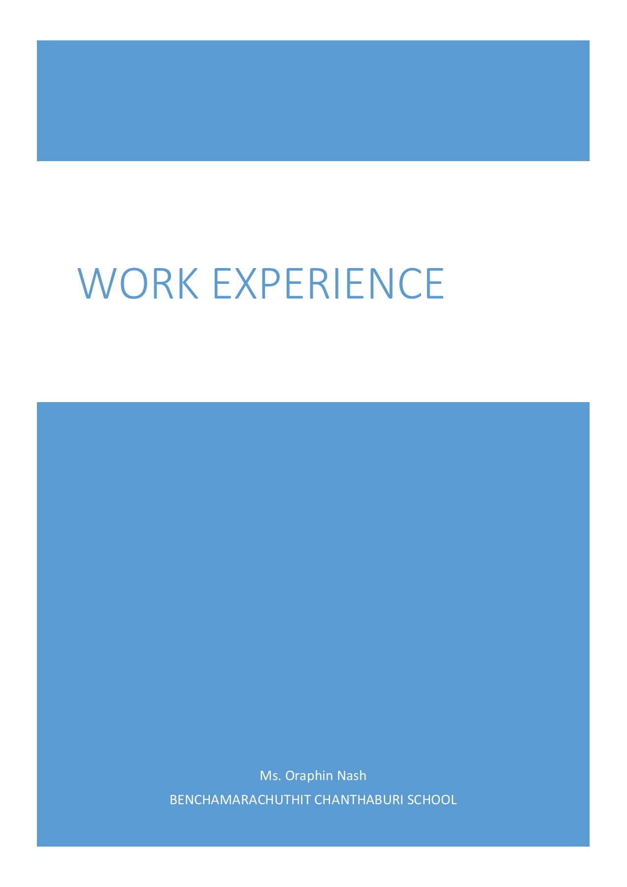 work experience workshop - oraphinnash1415 - Page 1 - 14 | Flip PDF ...