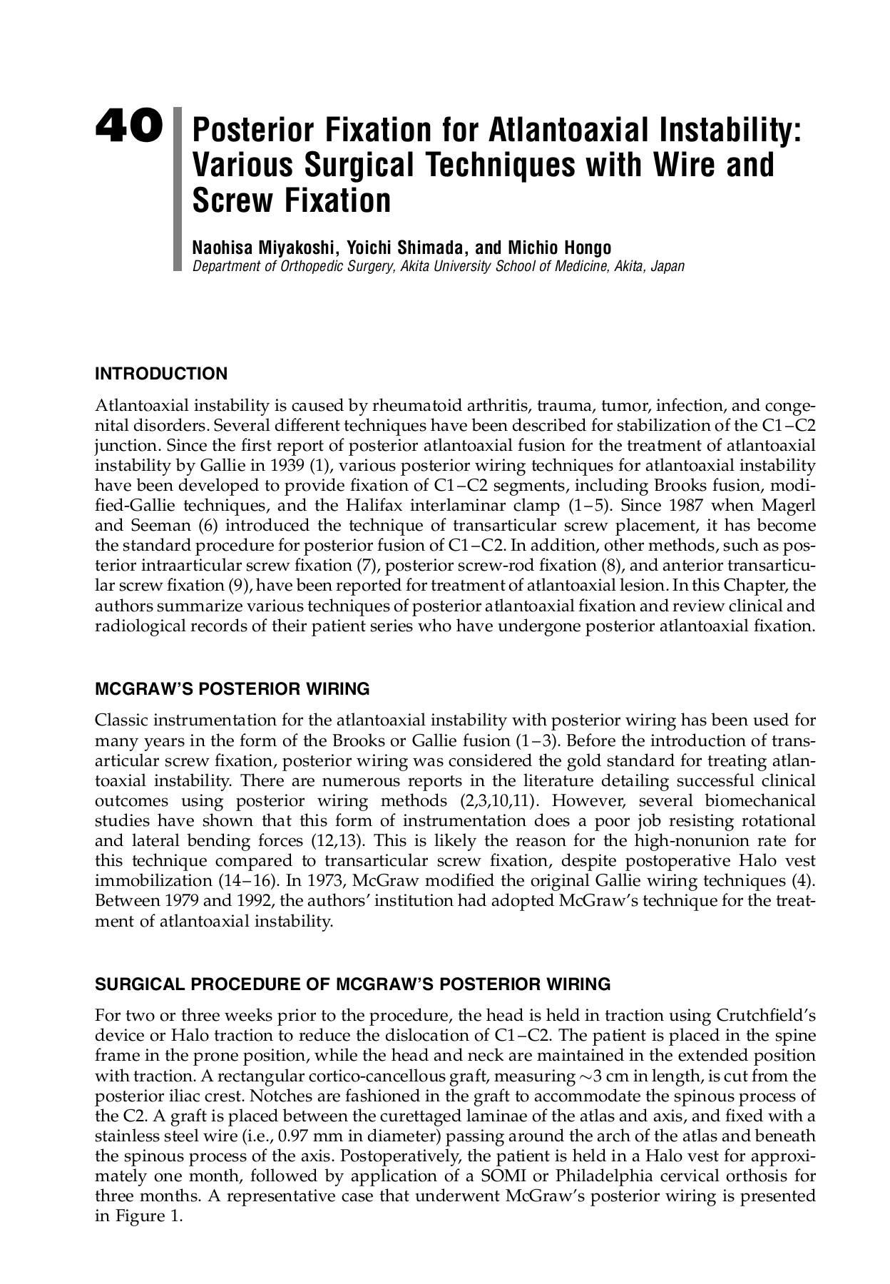 Spinal Reconstruction Clinical Examples of Applied Basic Science ...