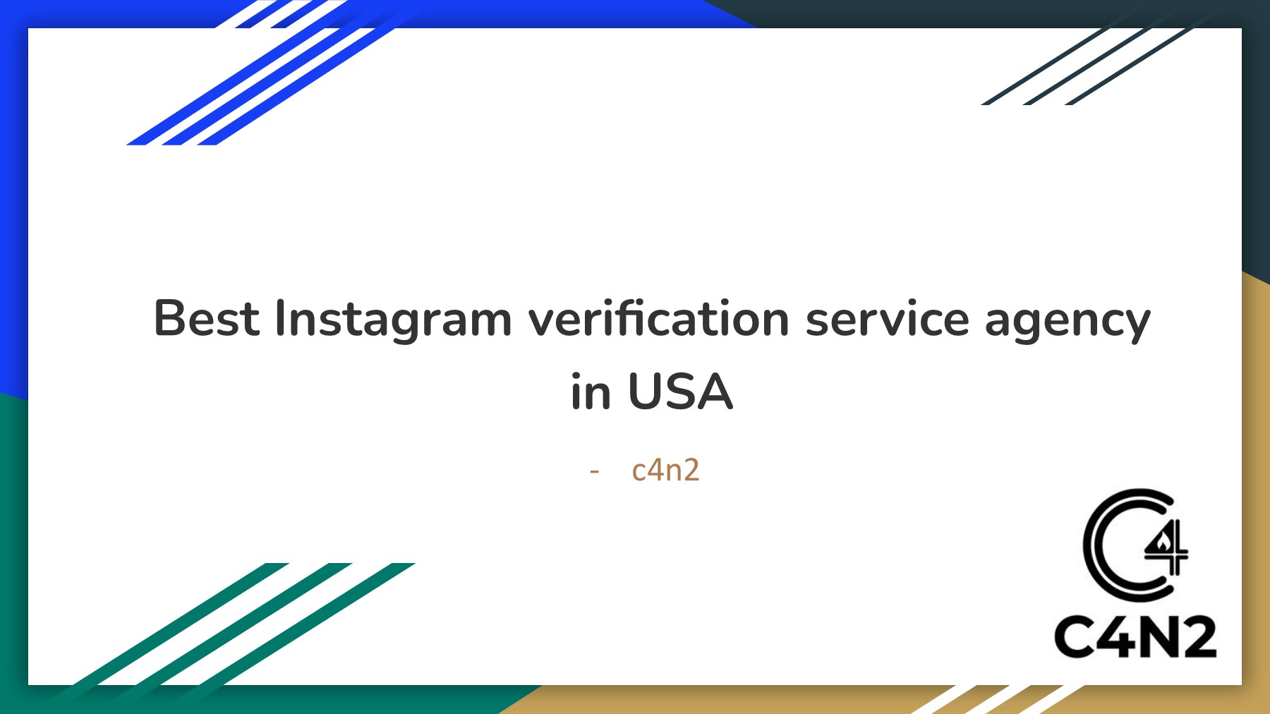 Best Instagram verification service agency in USA - c4n2 - Page 1 - 5 ...