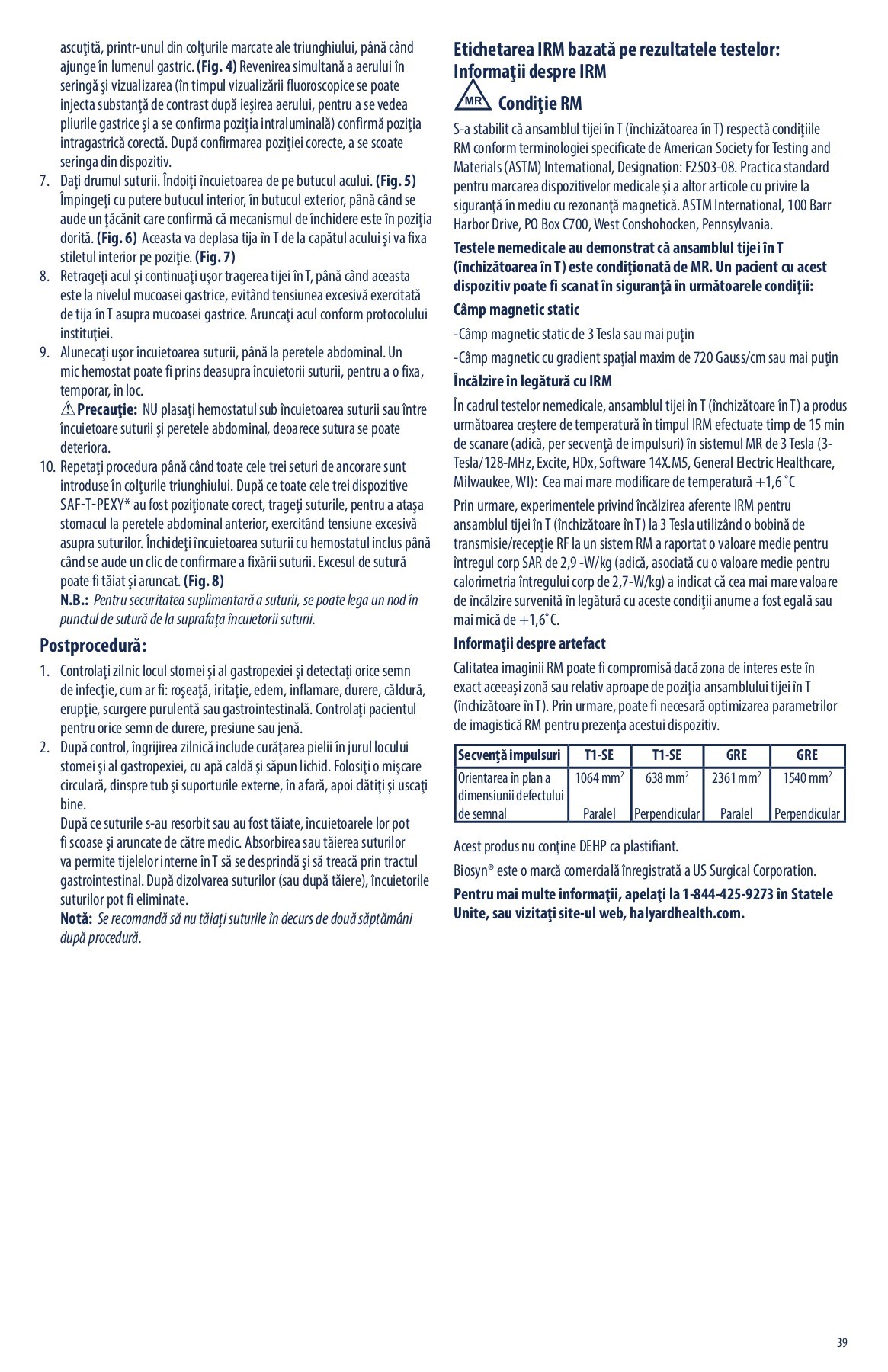 Instructions For Use - Gastrointestinal Anchor Set with SAF-T-PEXY T ...