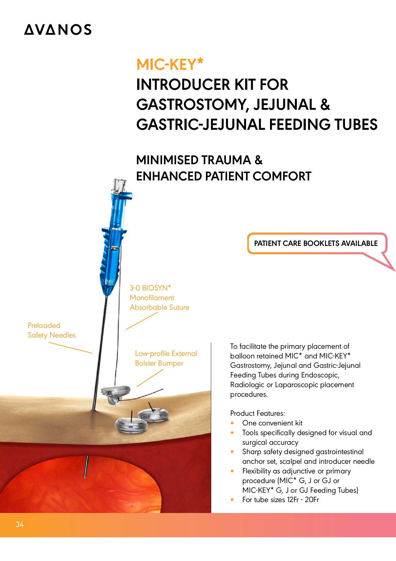 AVANOS Introducer kit for Gastrostomy feeding tube - Noppon Jakkaew ...