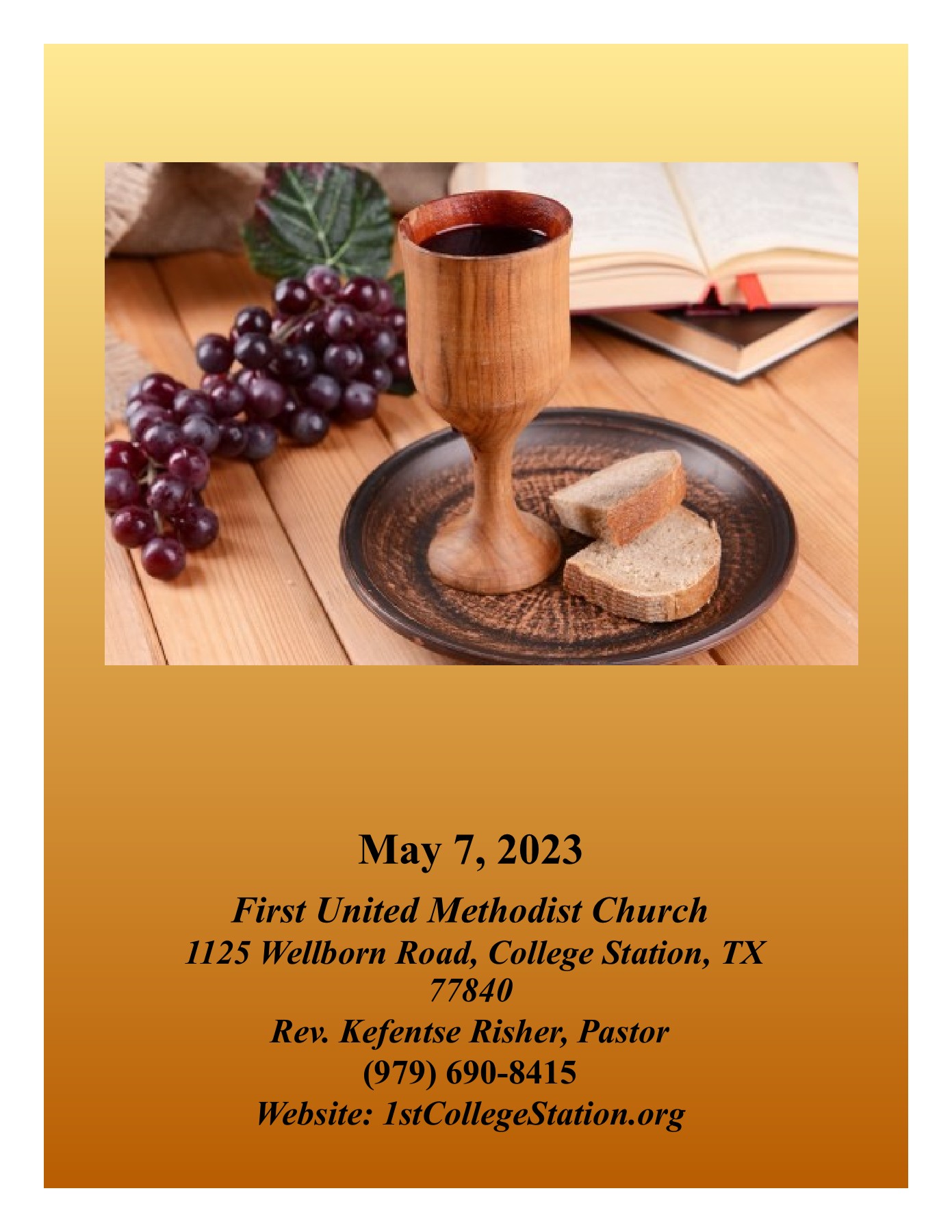 5-7-2023 Final Bulletin - First United Methodist Church - Page 1 - 9 ...