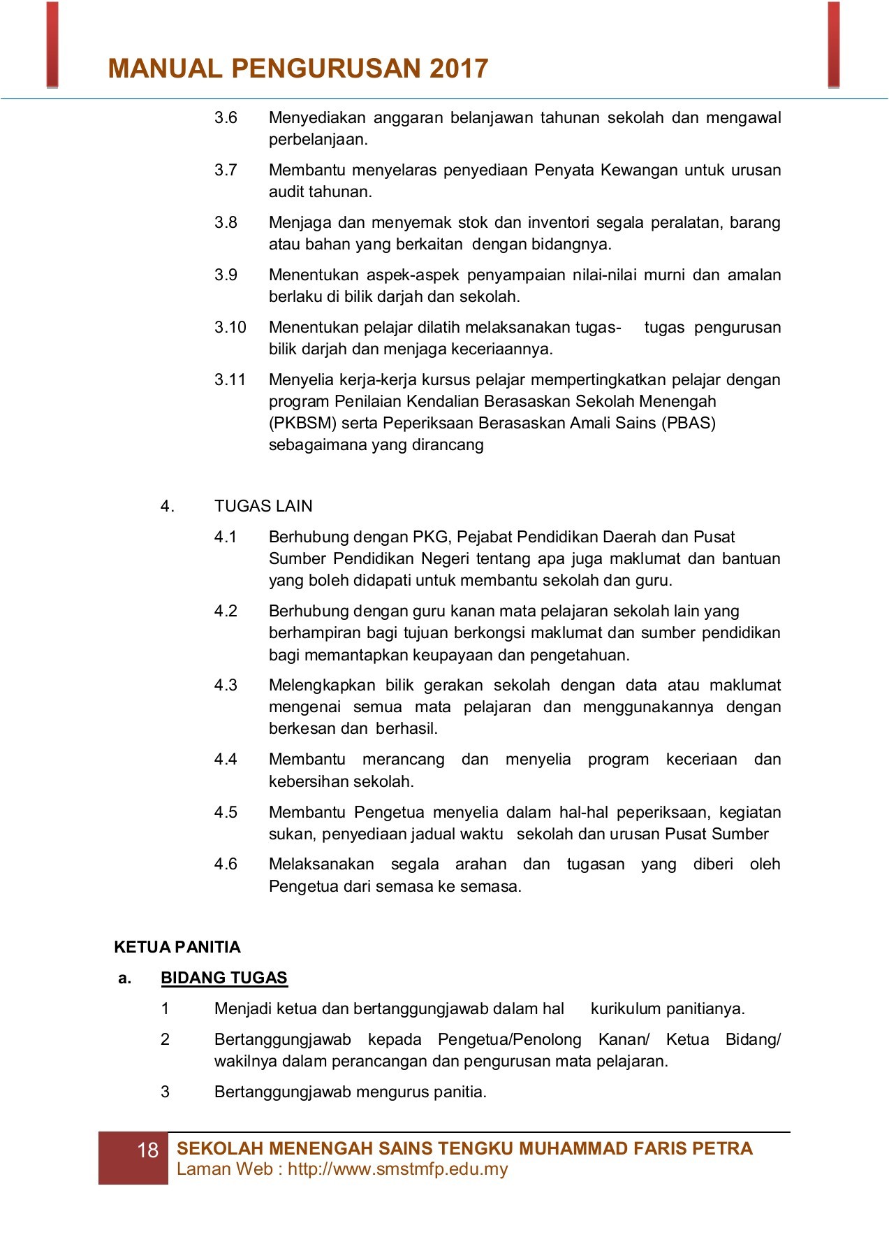 MANUAL PENGURUSAN 2017_2 - ezani.an - Muka Surat 18 | Membalik PDF Dalam talian | PubHTML5