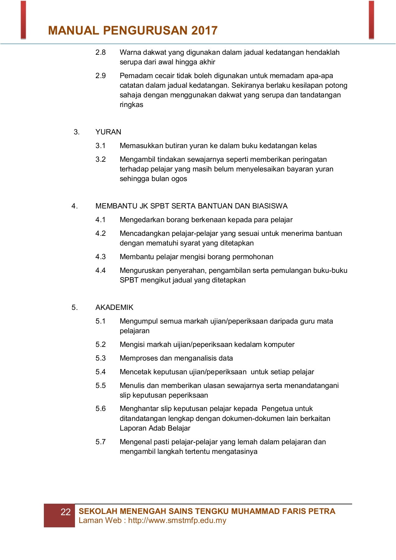 MANUAL PENGURUSAN 2017_2 - ezani.an - Muka Surat 22 | Membalik PDF Dalam talian | PubHTML5