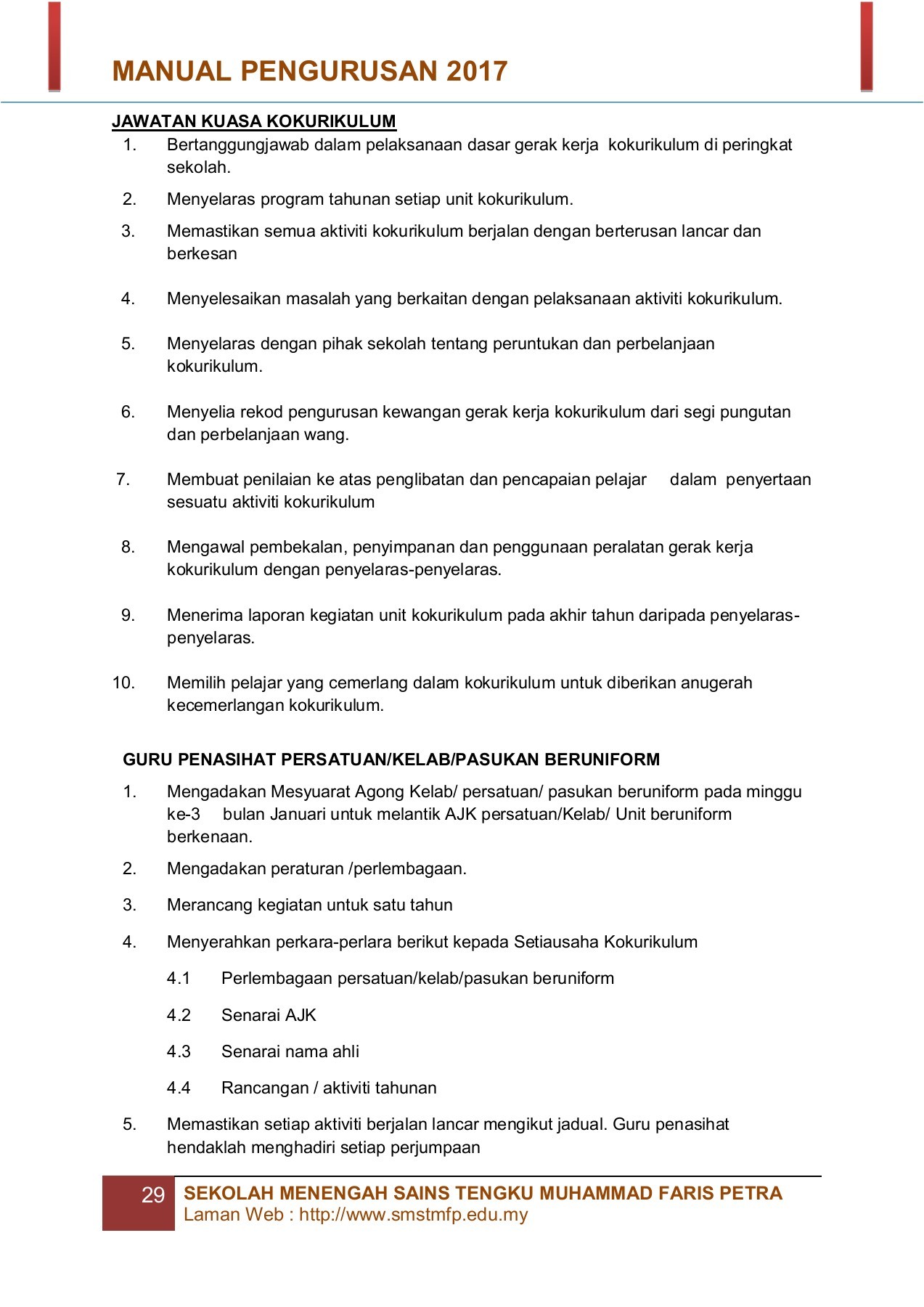 MANUAL PENGURUSAN 2017_2 - ezani.an - Muka Surat 29 | Membalik PDF Dalam talian | PubHTML5