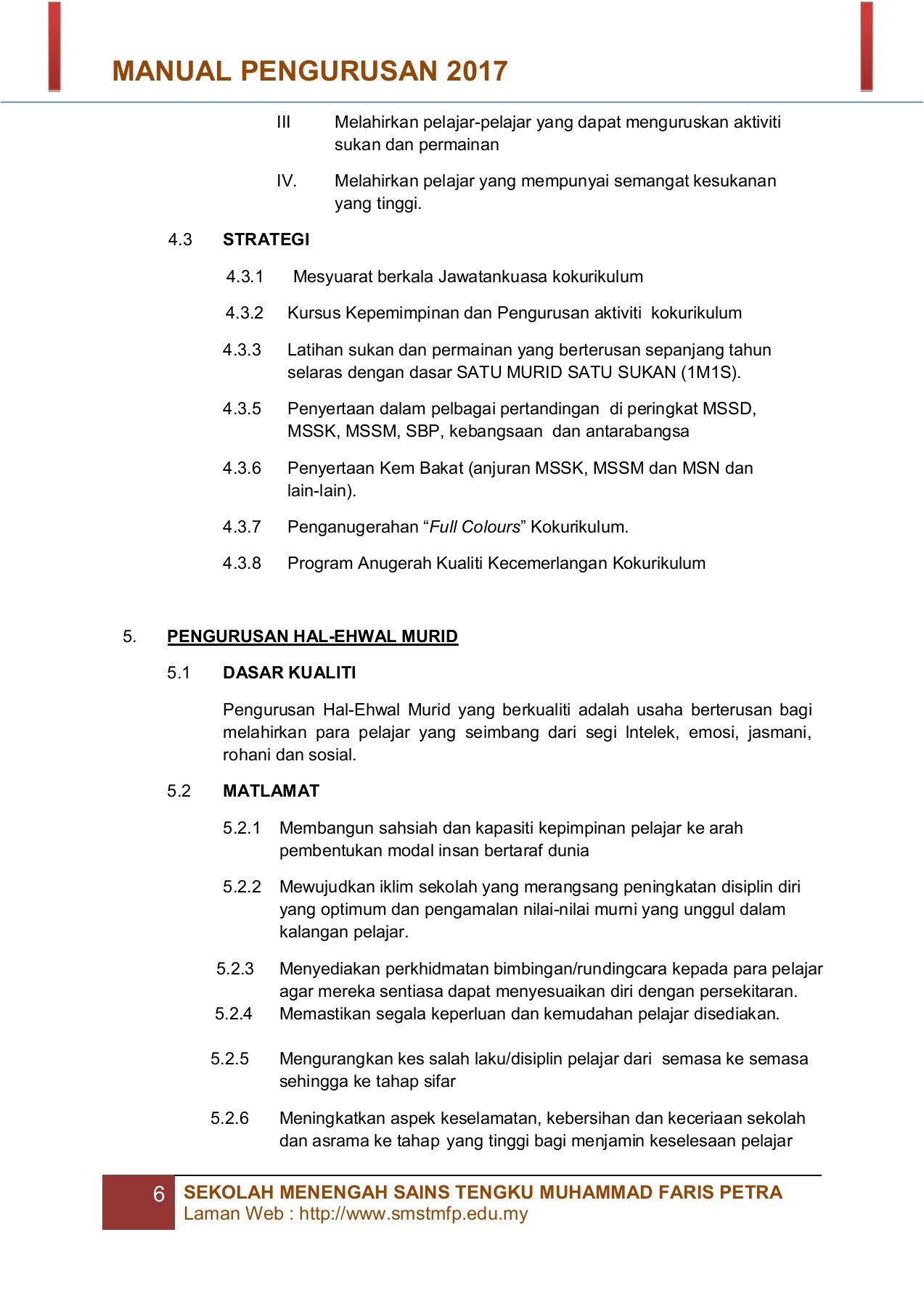 MANUAL PENGURUSAN 2017_2 - ezani.an - Muka Surat 6 | Membalik PDF Dalam talian | PubHTML5