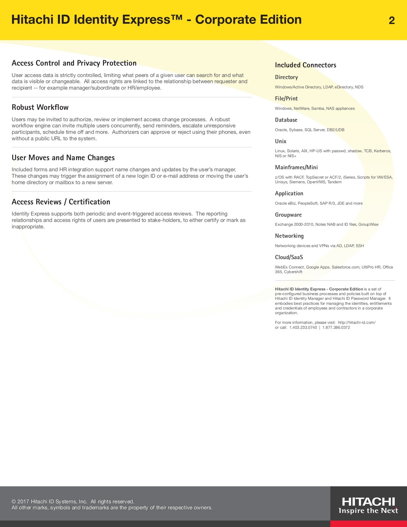 Hitachi ID Identity Express Brochure - hitachiid - Page 2 | Flip PDF ...