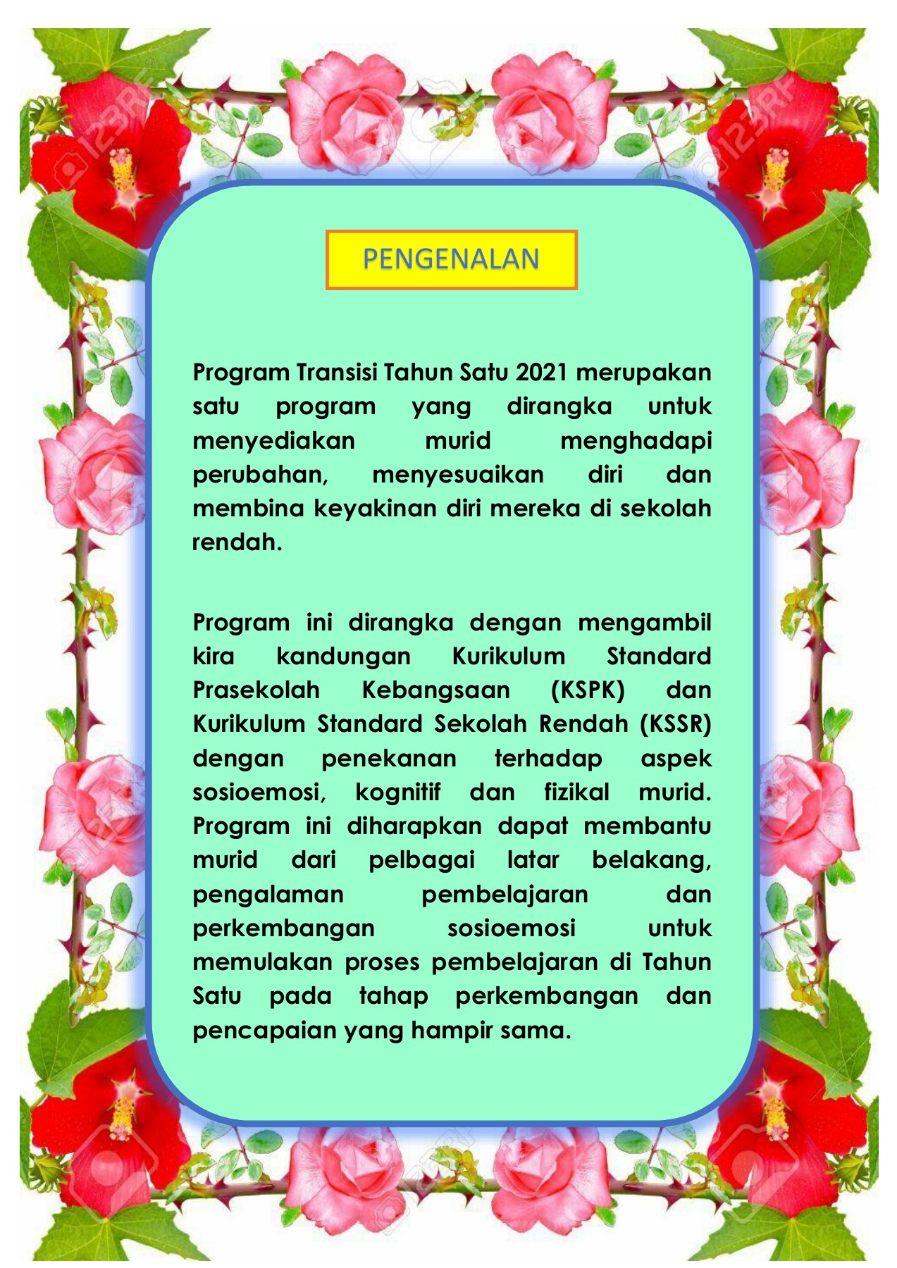 PROGRAM TRANSISI TAHUN 1 2021 SKSB - rahimah idris - Muka Surat 2 ...