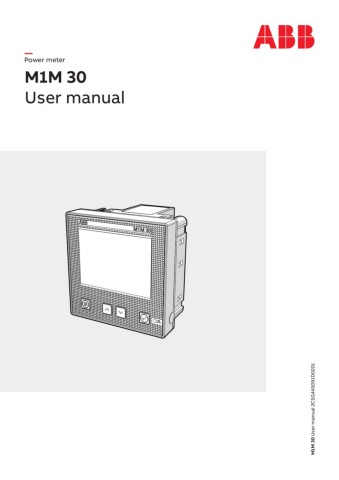 M1M 30_User_Manual - Baramee Thanomviriyasiri - Page 1 - 60 | Flip PDF ...