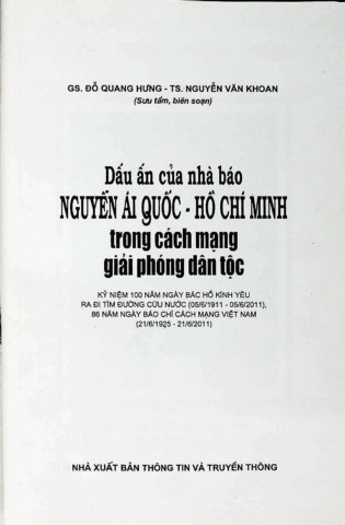 Dấu ấn của nhà báo Nguyễn Ái Quốc - Hồ Chí Minh trong cách mạng giải phong dân tộc - Thư viện TH ...