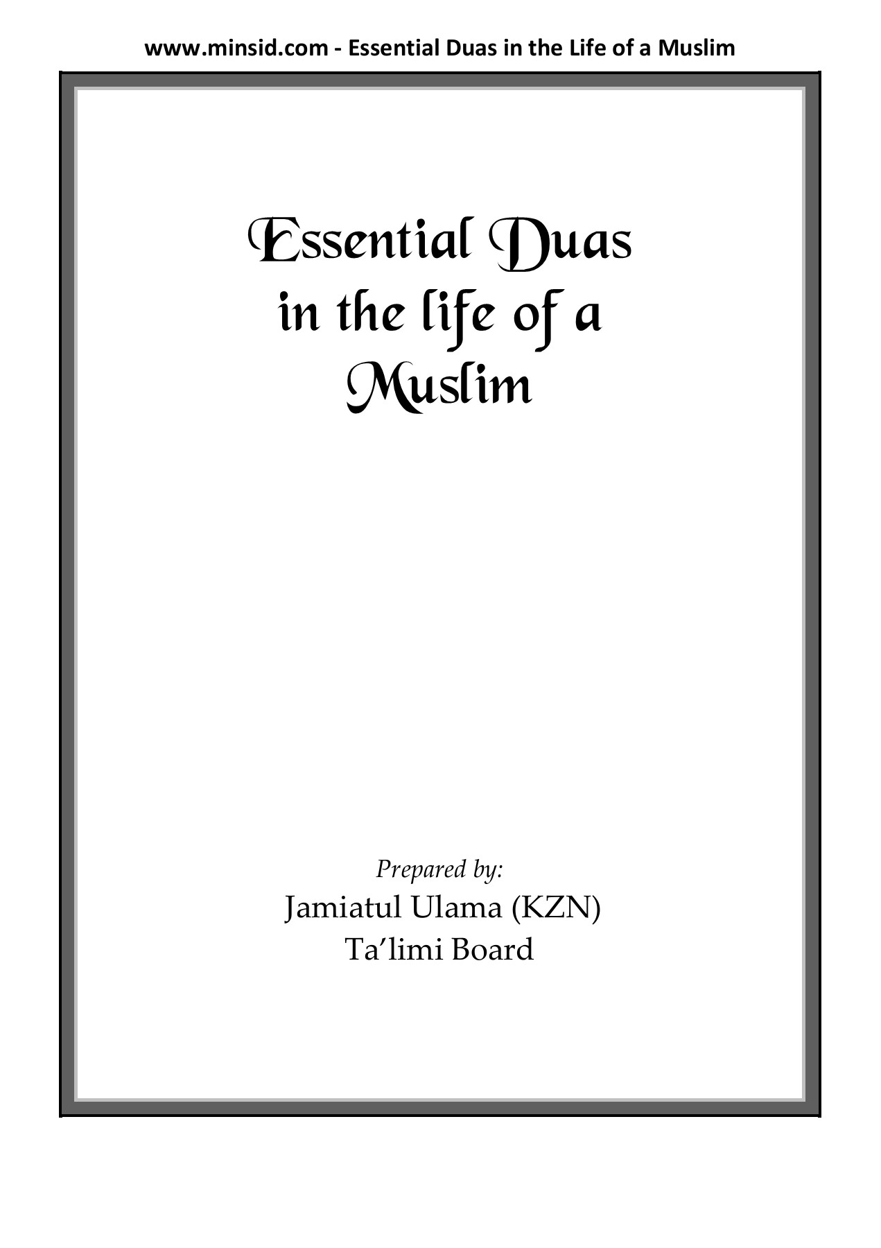 Essential_Duas - sknowledgeseeker - Page 1 - 84 | Flip PDF Online ...