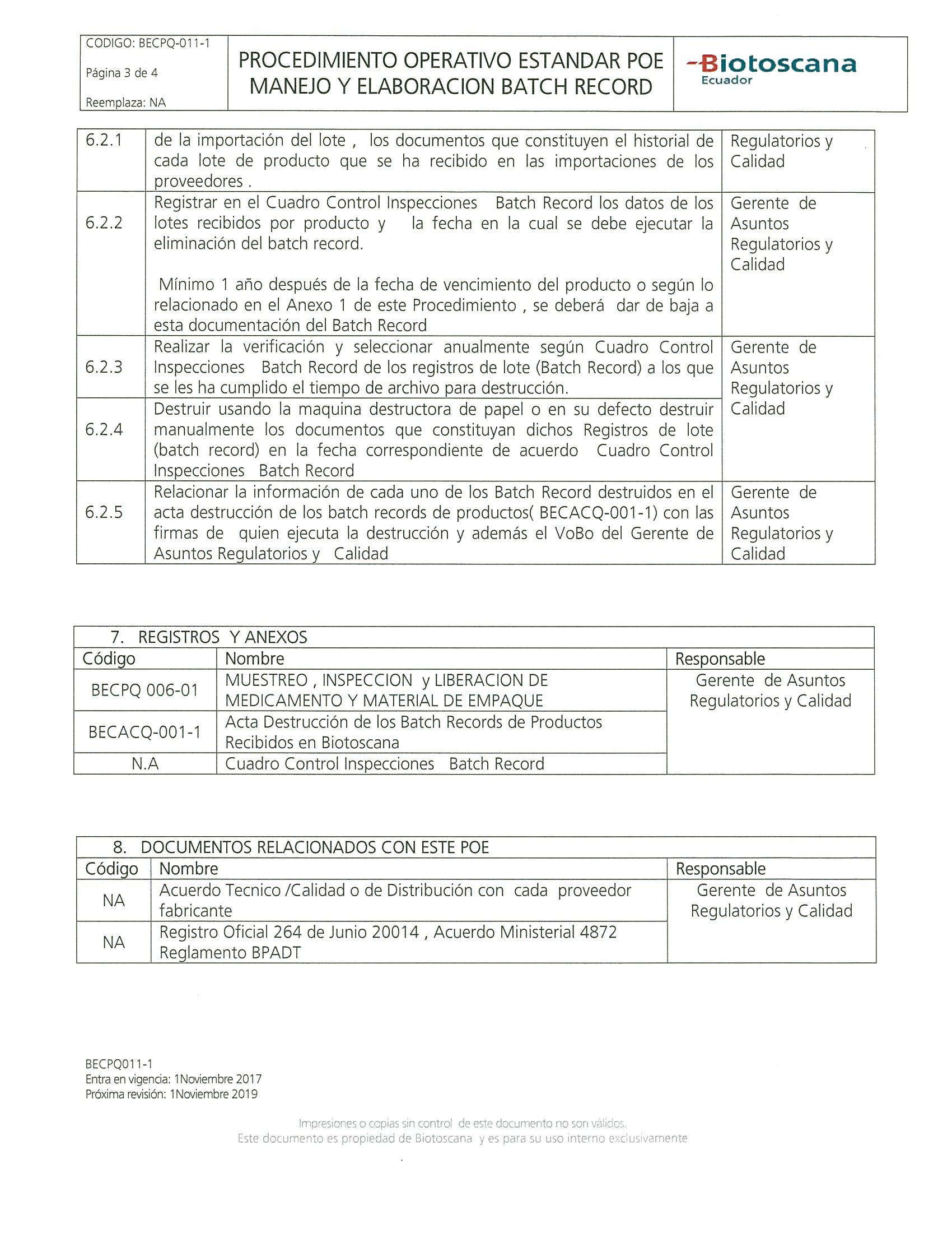 POE MANEJO Y ELABORACION BATCH RECORD - soporte - Página 3 | Flip PDF ...