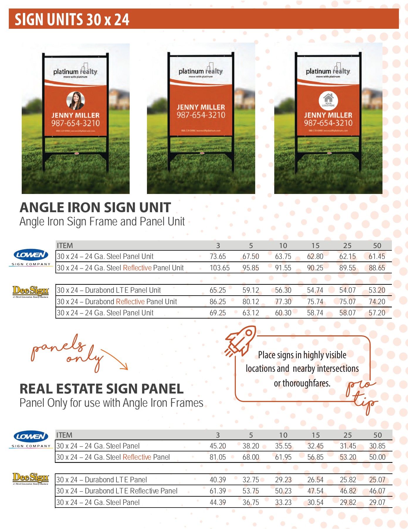 Sign Catalog - Platinum Realty Marketing - Page 3 | Flip PDF Online ...