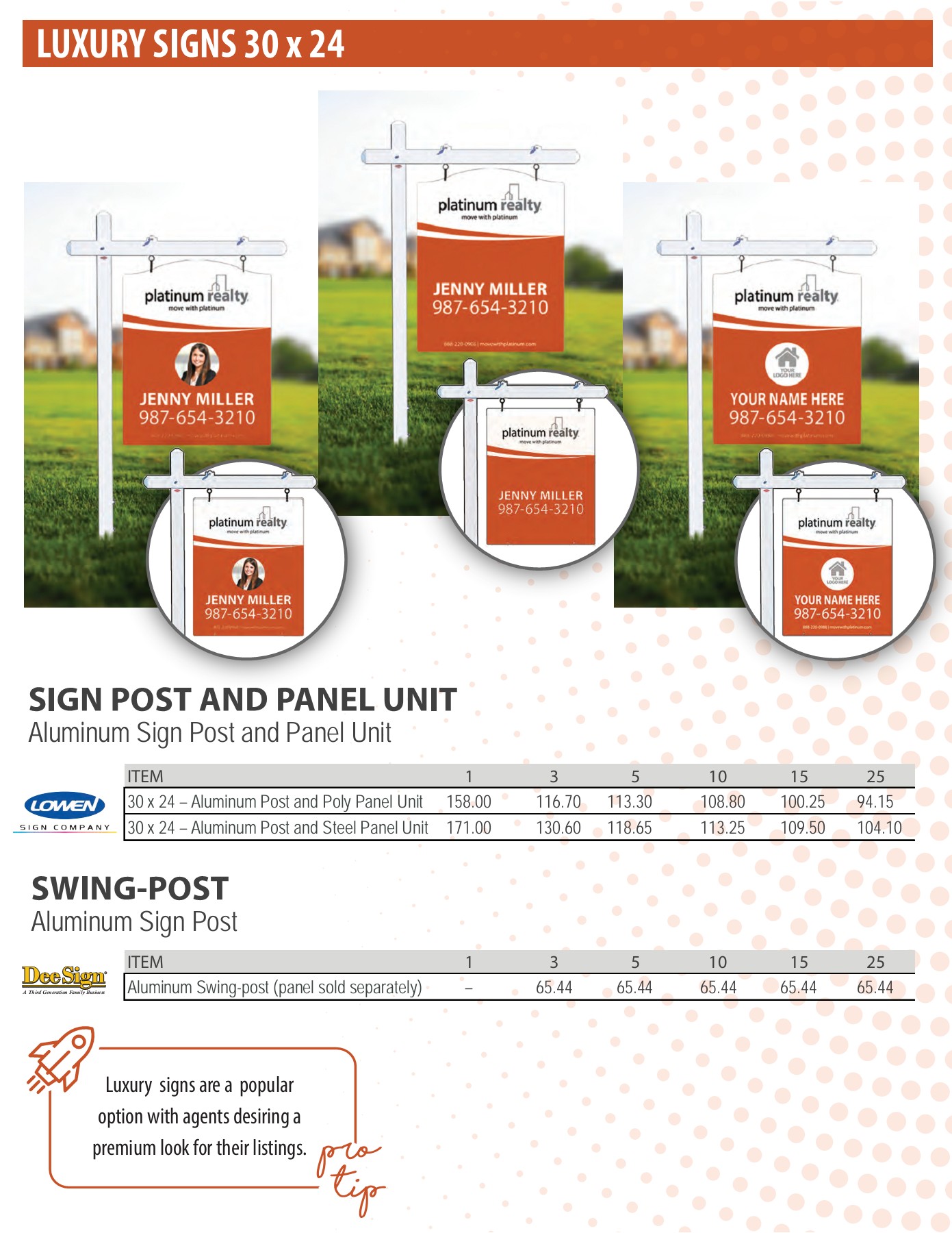 Sign Catalog - Platinum Realty Marketing - Page 6 | Flip PDF Online ...