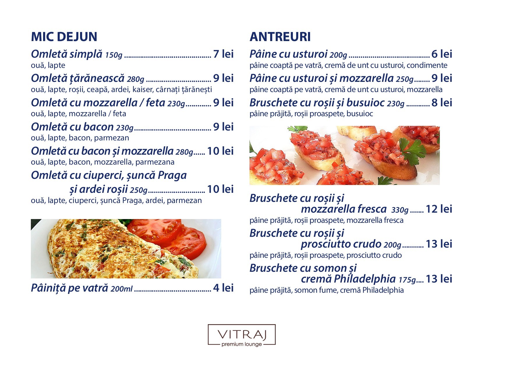 Meniu Vitraj Bucatarie - Vitraj Premium Lounge - Pagină 2 | PDF Online ...