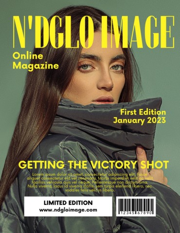 Yellow Modern Elegant Fashion Magazine Cover