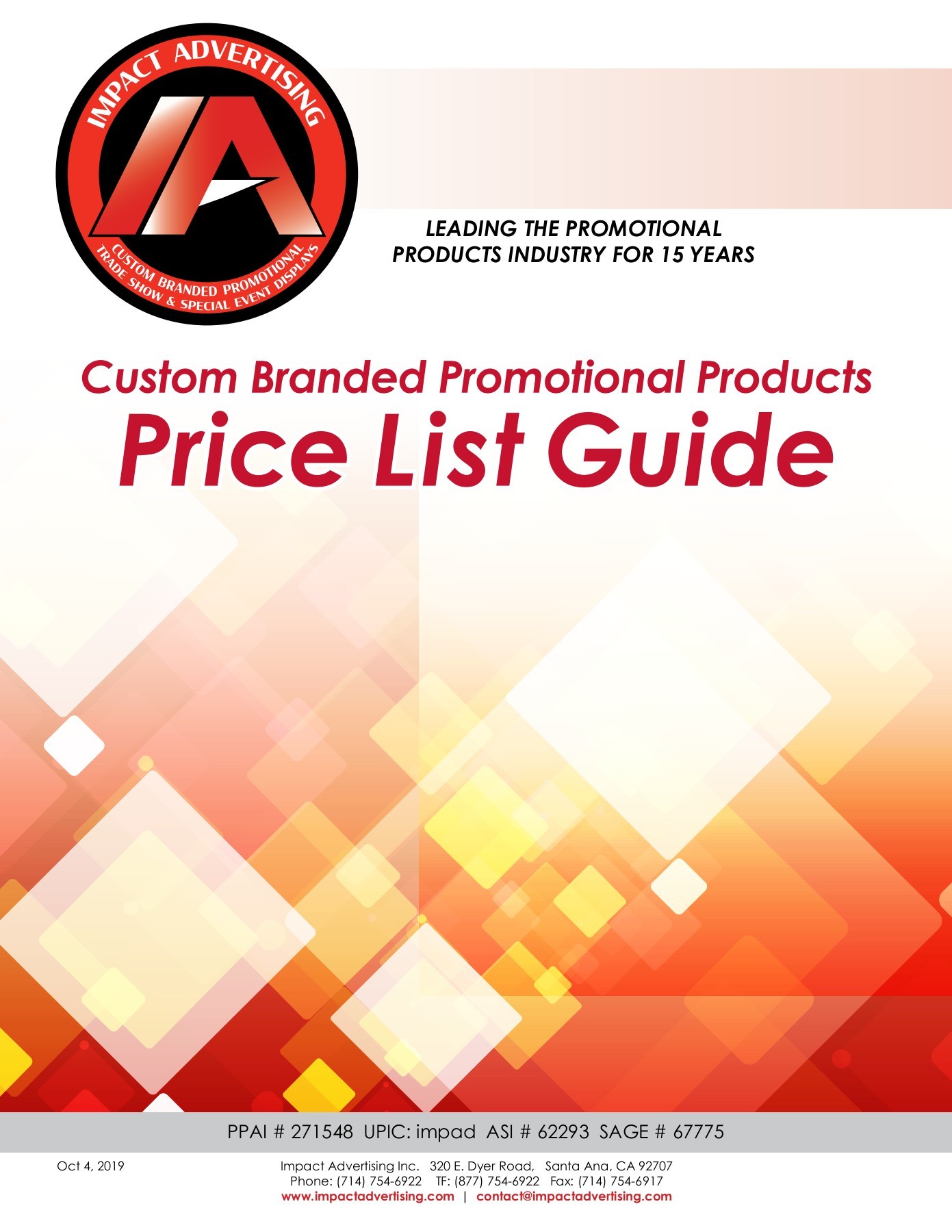 Impact Advertising Price List - Promotional Branding Solutions - Page 1 ...