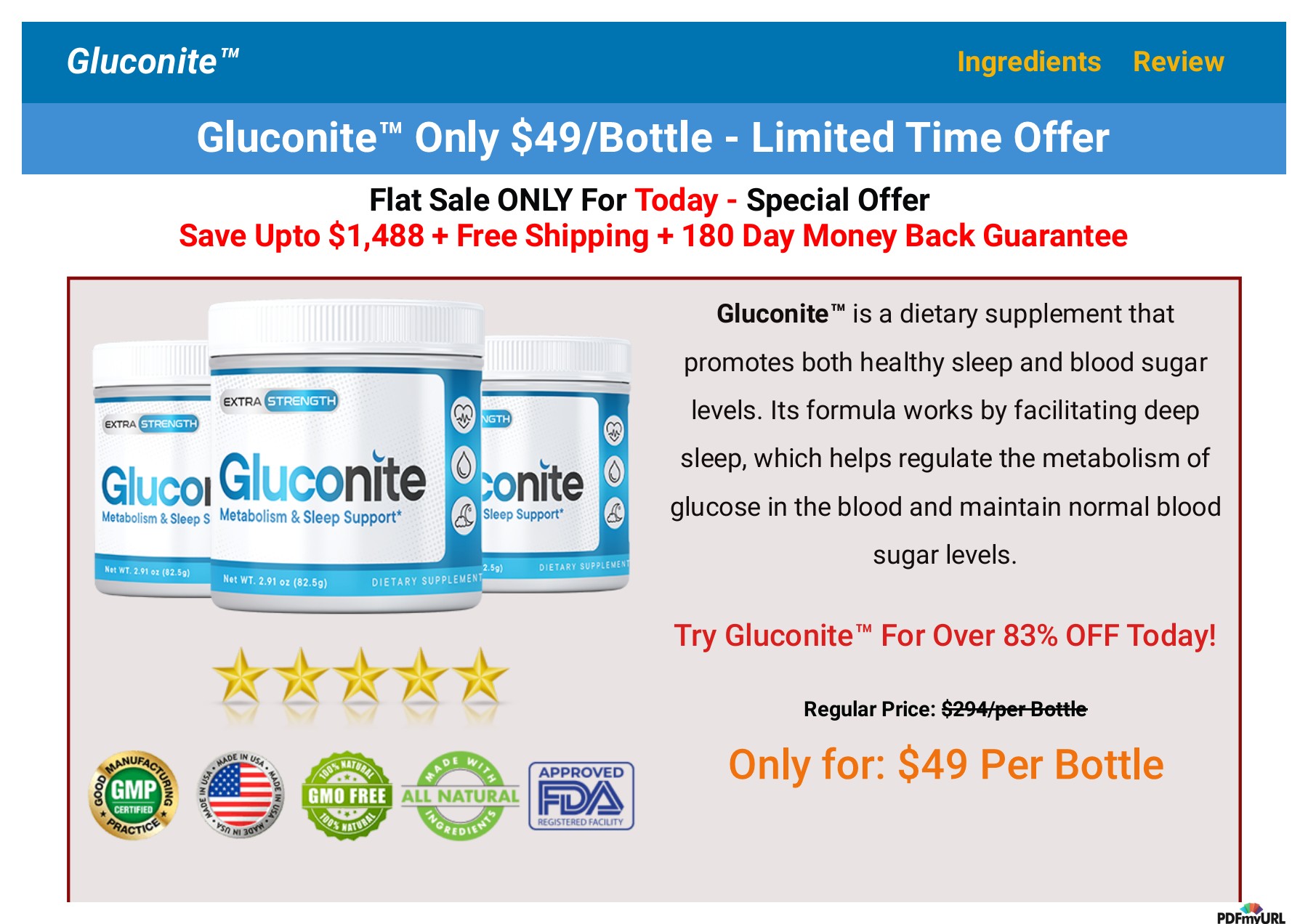 Gluconite: A Breakthrough Sleep and Blood Sugar Support Supplement ...