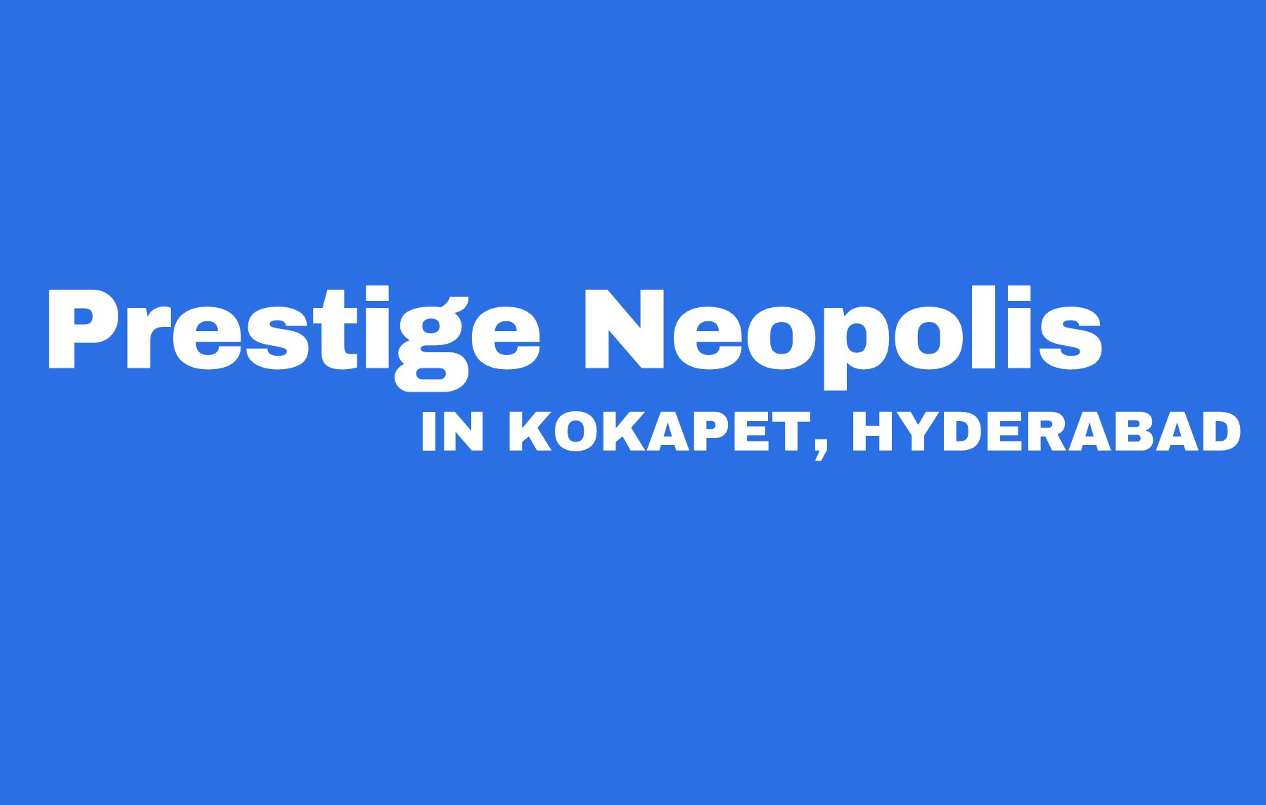 Prestige Neopolis Kokapet Hyderabad E brochure - Ahan - Page 1 - 15 ...