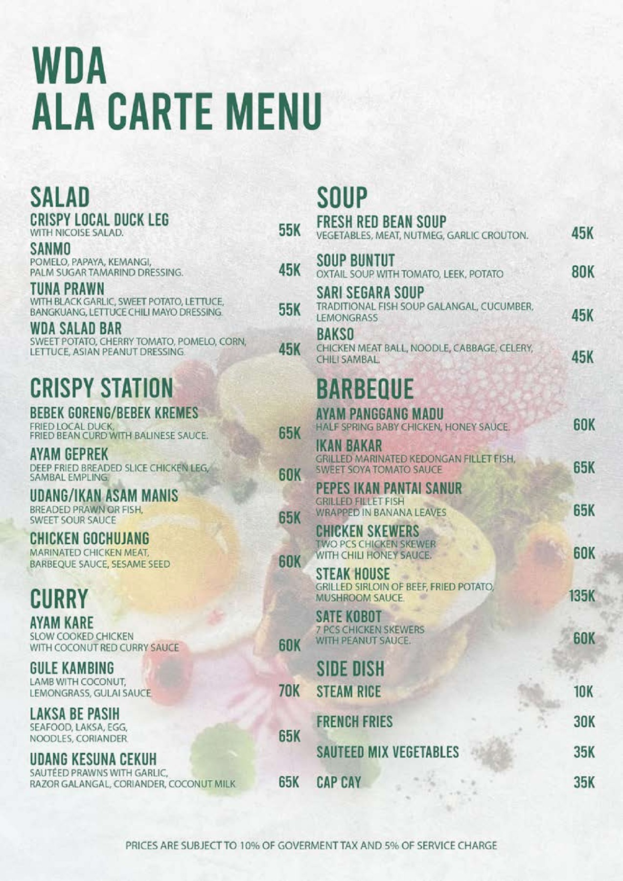 Menu Ala Carte WDA 2021 - warungdapuralam - Page 2 | Flip PDF Online ...