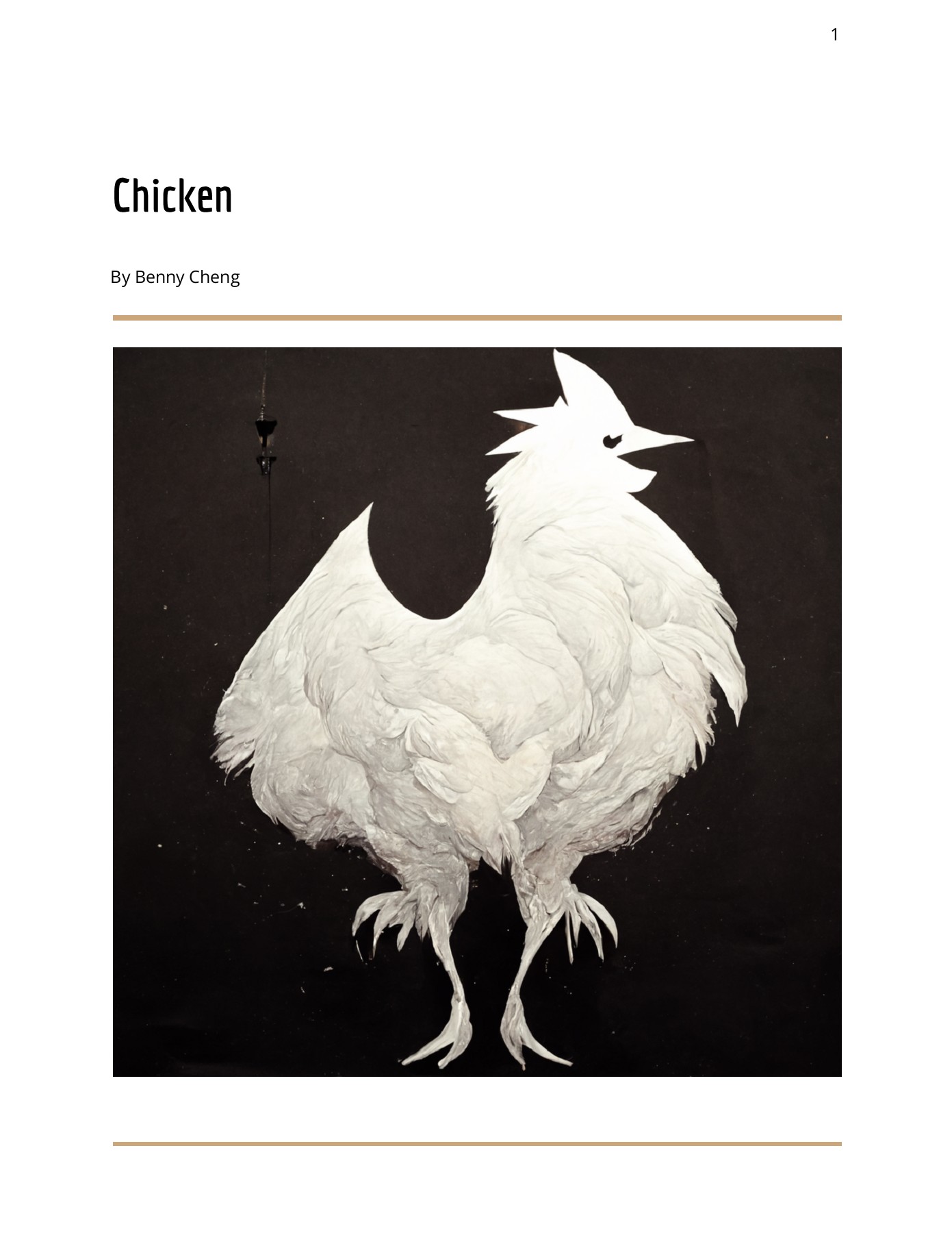 Chicken - benny cheng - Page 1 - 5 | Flip PDF Online | PubHTML5