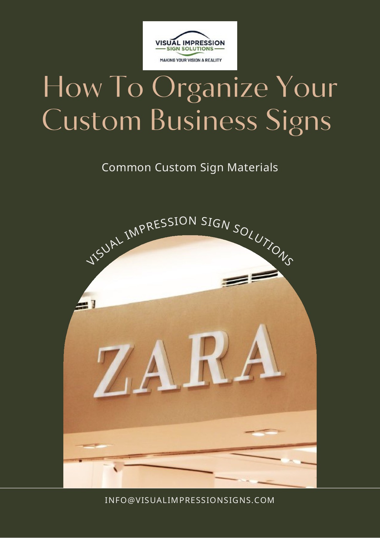 How To Organize Your Custom Business Signs - visualimpressionsign ...
