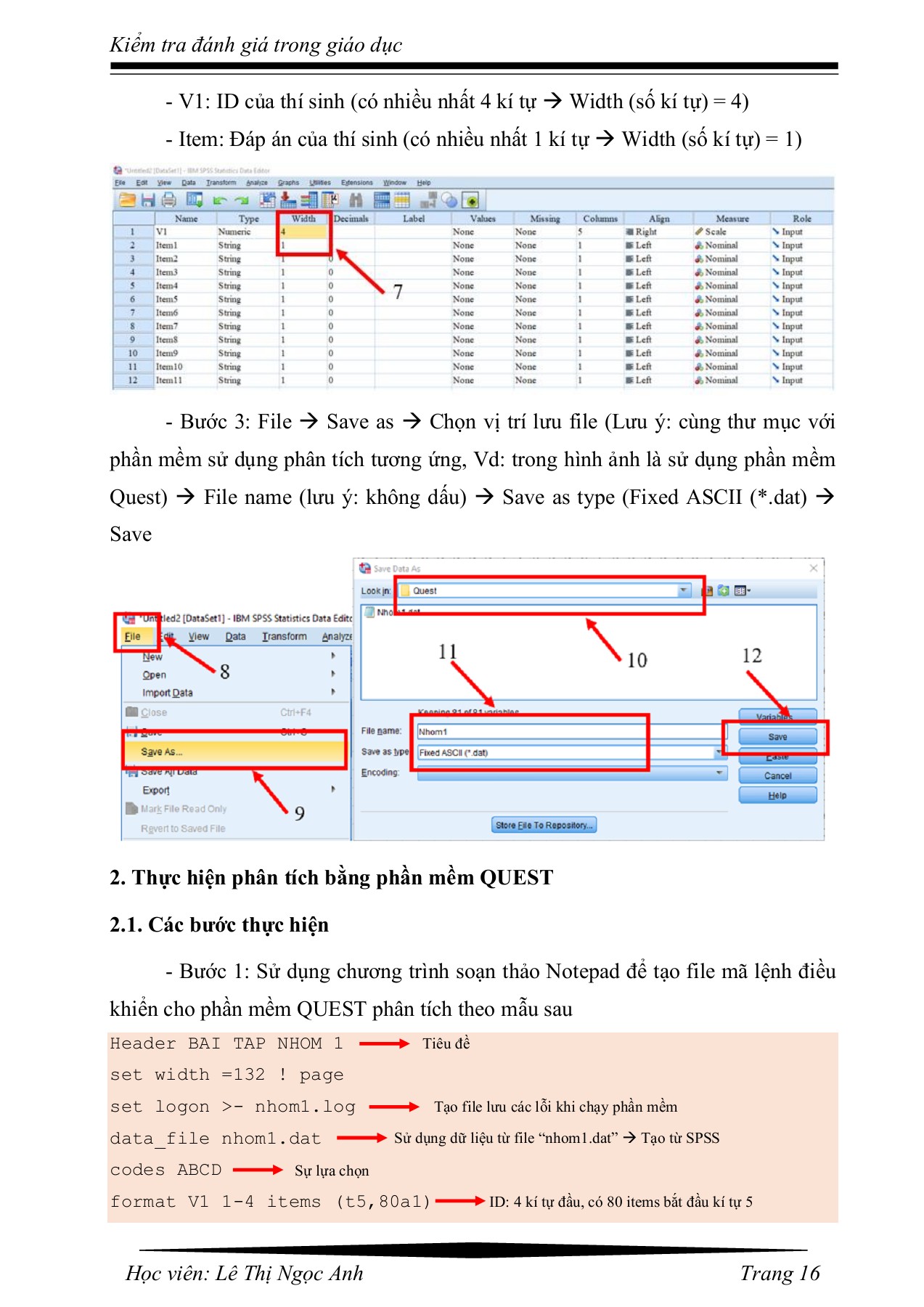 Huong dan su dung phan mem phan tich de thi - Lê Anh - Trang 17 | PDF lật trang trực tuyến ...