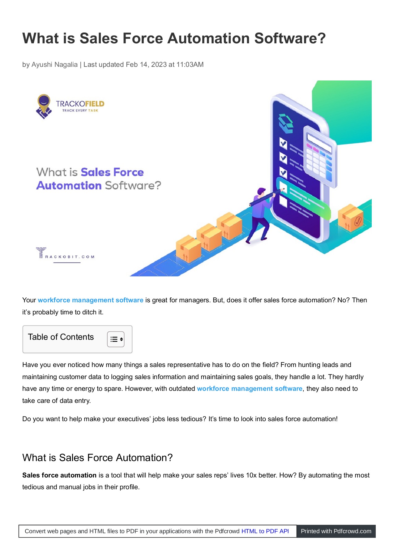 What is Sales Force Automation Software? - Trackobit GPS Tracker - Page ...