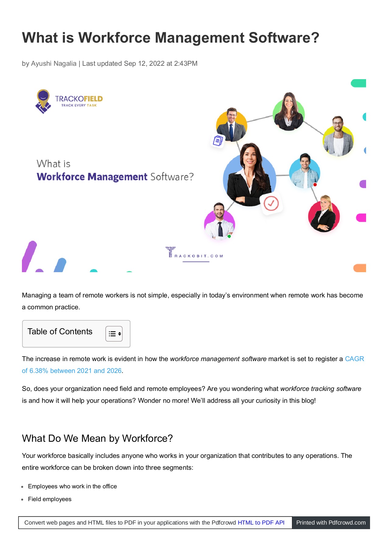 What is Workforce Management Software? - Trackobit GPS Tracker - Page 1 ...